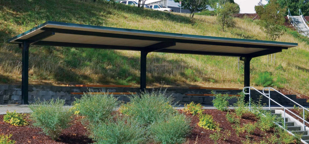 Marana shade structure is space-optimizing for viewing areas, parking ...