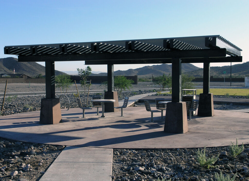Trellis Sun Shade in Home Community to Enjoy Big Views and Painted Sunsets